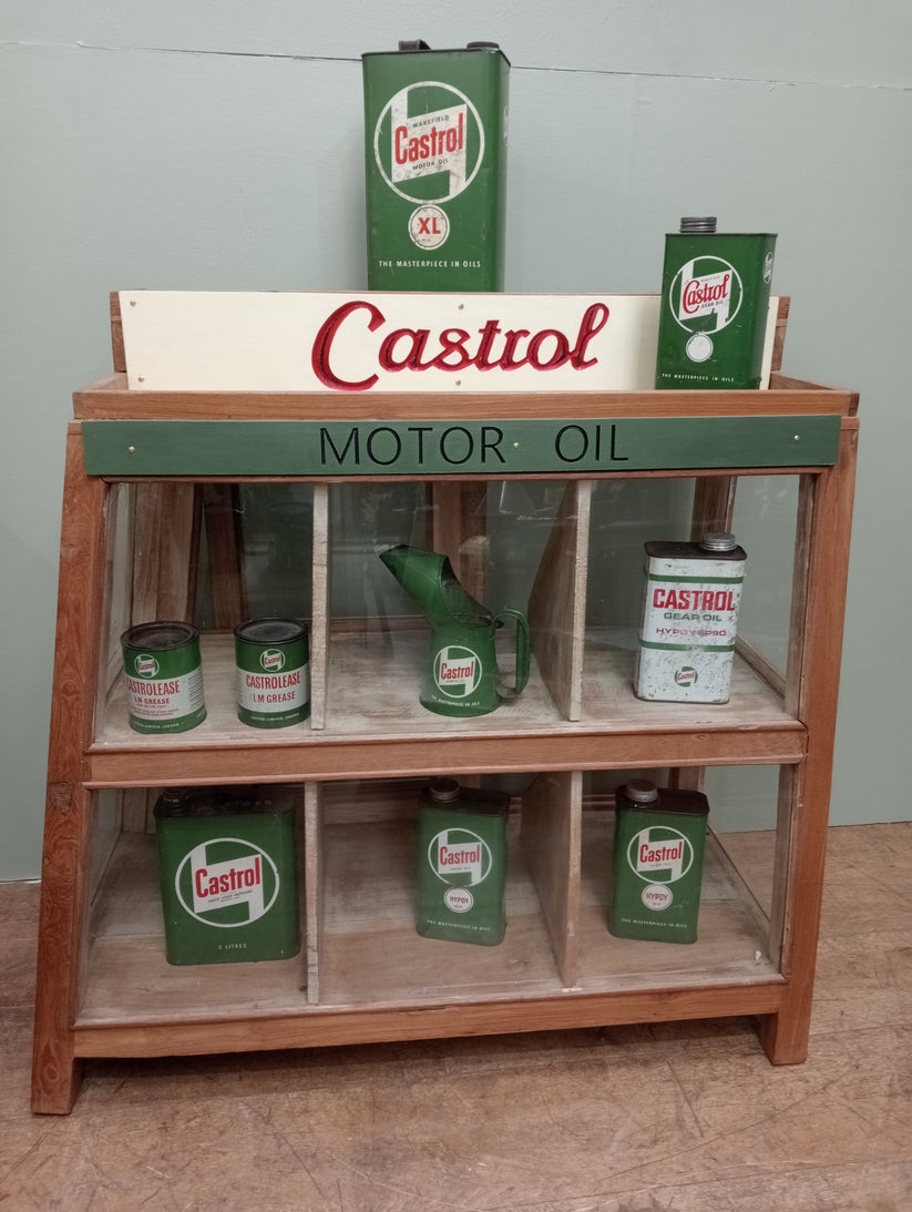 Castrol motor oil display cabinet – Derrys Ltd