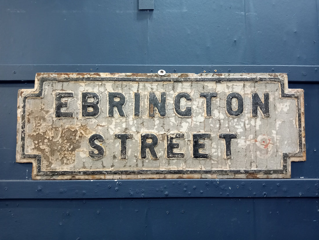 Ebrington street cast iron street sign – Derrys Ltd