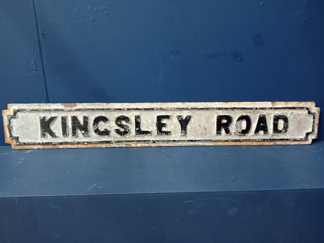 Kingsley road cast iron street sign – Derrys Ltd